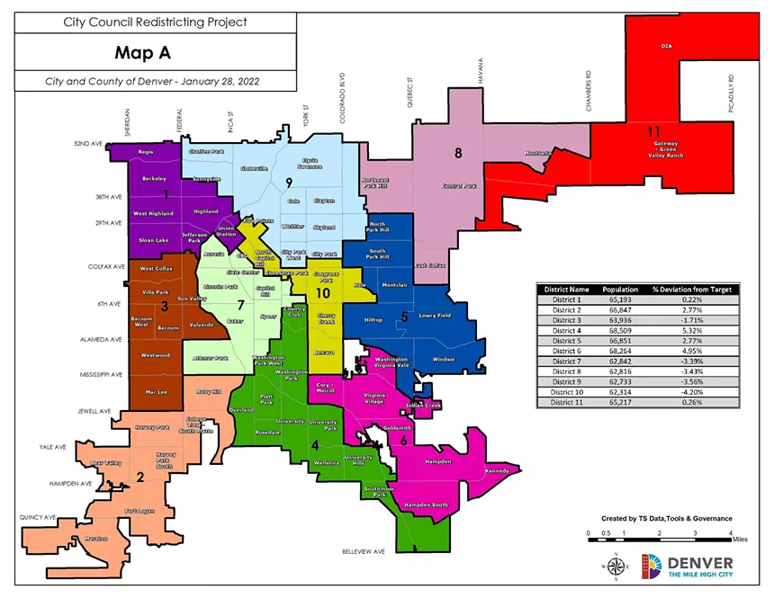 Denver City Council Charting Out New Districts | Westword