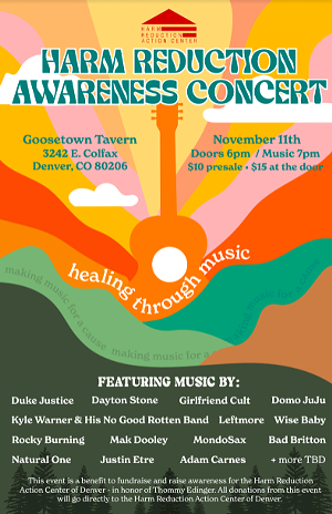 Harm Reduction Awareness Concert Providing Resources to Prevent ...